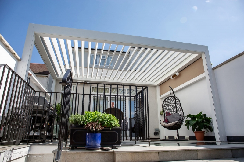 Connecting Living Spaces with Canopies - Caribbean Blinds